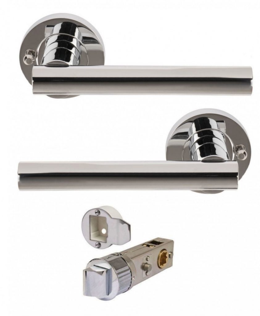 Sultan Polished Chrome 52mm Round Rose ARC Push Button Privacy ...